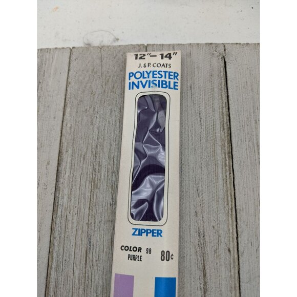 J&P Coats | Office | Vintage Jp Coats Polyester Invisible Zipper 214 ...